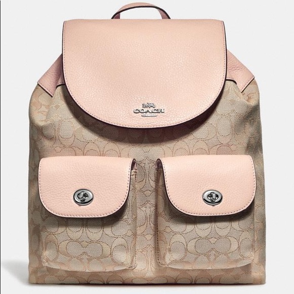 Coach | Bags | Coach F3275 Billie Backpack In Signature Jacquard | Poshmark